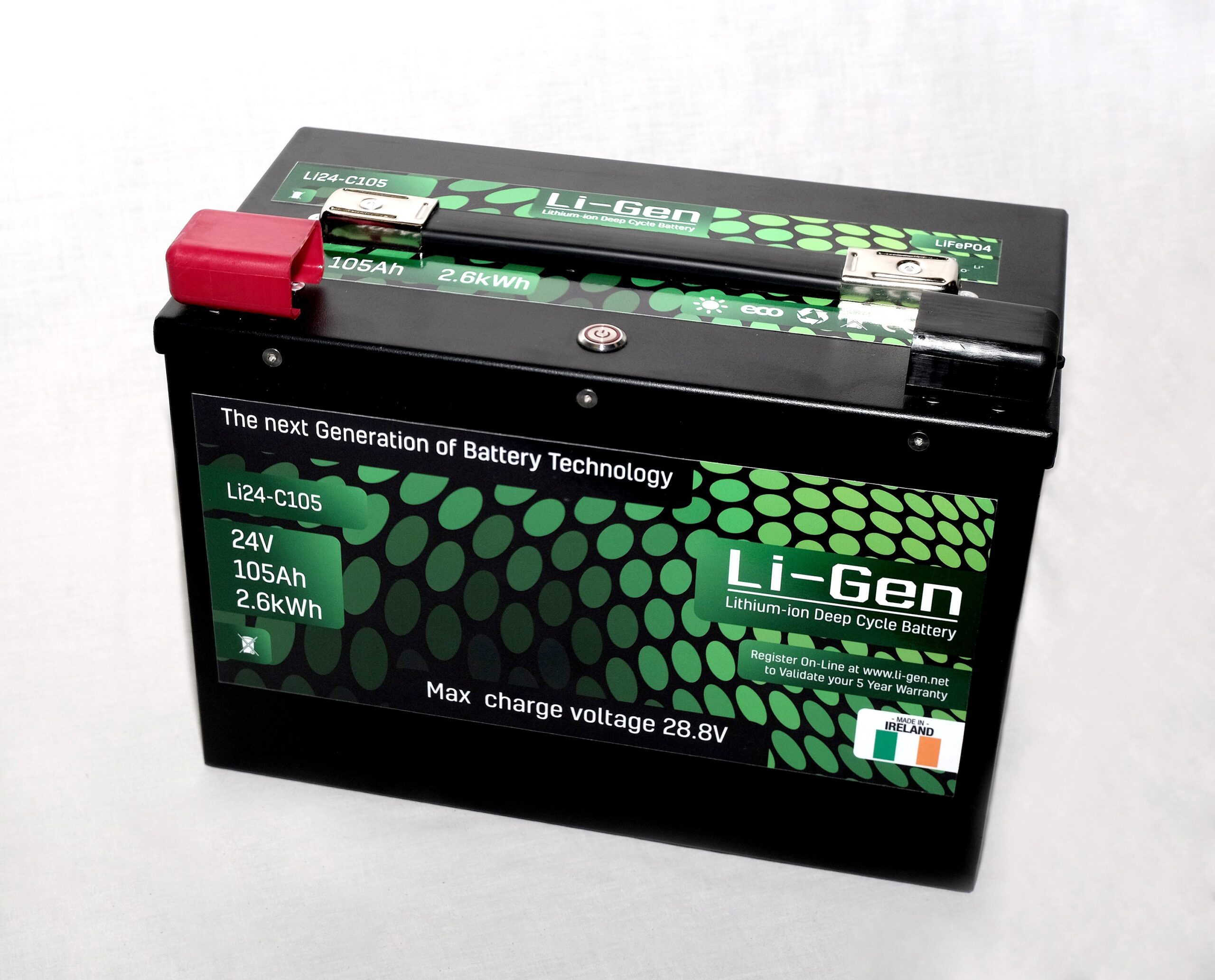 LI24-C105 24V 105AH lithium-ion battery Super Series with bluetooth ...